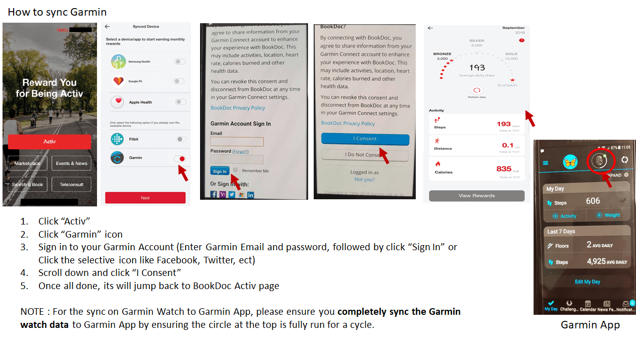 FAQs - Garmin - BookDoc